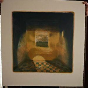 carol anthony “inner room” hand lithograph/ signed