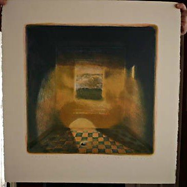 CAROL ANTHONY "INNER ROOM" HAND LITHOGRAPH/ SIGNED