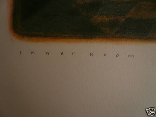 CAROL ANTHONY "INNER ROOM" HAND LITHOGRAPH/ SIGNED