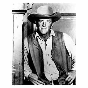 james arness 8 inch x10 inch photo gunsmoke leaning on a wall black & white