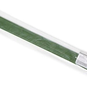 EESC2Y 10-PCs 15-3/4" Bendable Plastic Coated Metal Steel Garden Plant Support Stakes Sticks for Potted House Plants Indoor, Orchid Flower Stakes - Green