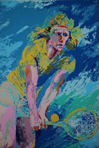 leroy neiman bjorn borg original serigraph signed