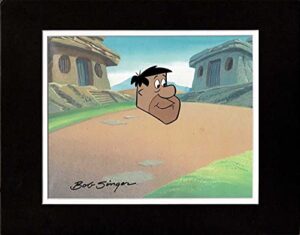 flintstones production animation art cel of flintstone from hanna barbera 1960s signed by animator bob singer 5