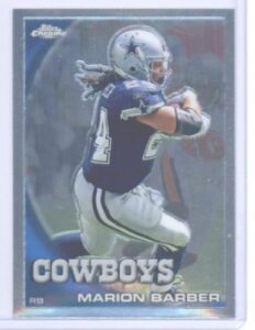 2010 topps chrome football card #c71 marion barber dallas cowboys