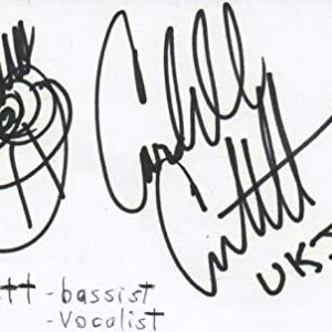 Cordell Crockett Bassist Vocals Ugly Kid Joe Rock Band Signed Index Card JSA COA