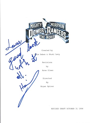 Haim Saban Signed Autographed MIGHTY MORPHIN POWER RANGERS Movie Script COA