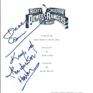 Haim Saban Signed Autographed MIGHTY MORPHIN POWER RANGERS Movie Script COA