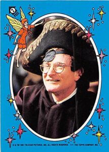 robin williams trading card sticker 1991 topps hook disney