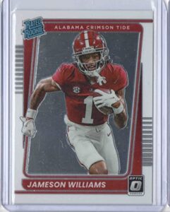 2022 panini chronicles draft picks donruss optic rated rookies #14 jameson williams – rookie year