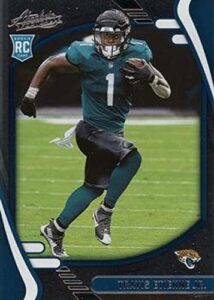 2021 panini absolute retail #112 travis etienne jr. rc rookie card jacksonville jaguars official nfl football trading card in raw (nm or better) condition