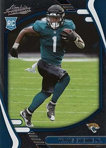 2021 Panini Absolute Retail #112 Travis Etienne Jr. RC Rookie Card Jacksonville Jaguars Official NFL Football Trading Card in Raw (NM or Better) Condition