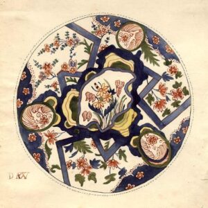 an original design for a porcelain plate