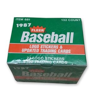 1987 fleer update set (factory sealed) (mlb – 132 cards + stickers) (pscc)