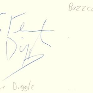 Steve Diggle Vocals Guitar Buzzcocks Rock Band Music Signed Index Card JSA COA