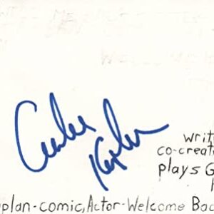 Gabe Kaplan Actor Welcome Back Kotter TV Autographed Signed Index Card JSA COA