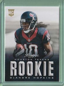 2013 prestige #225a deandre hopkins rc/blue jersey – rookie year