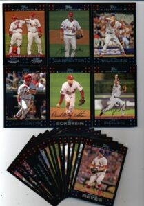 2007 topps st. louis cardinals baseball cards team set of 22 – albert pujols,rolen