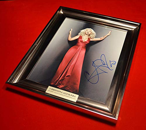 Rare CHRISTINA AGUILERA Signed Autograph, Frame, COA, UACC RD#228, DVD, DOLL MIB