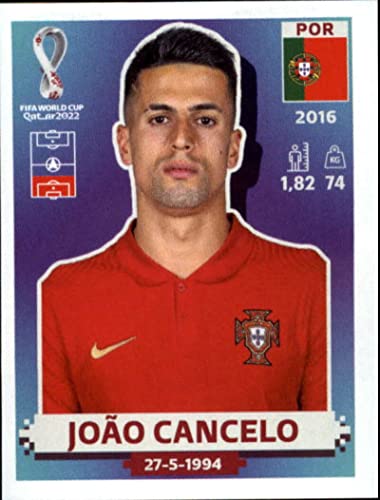 2022 Panini World Cup Qatar Sticker #POR5 Joao Cancelo Group H Portugal Mini Sticker Trading Card