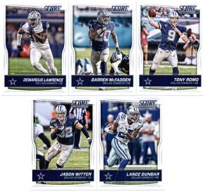 2016 score dallas cowboys veterans team set of 10 football cards: tony romo(#85), darren mcfadden(#86), demarcus lawrence(#87), lance dunbar(#88), jason witten(#89), dez bryant(#90), terrance williams(#91), cole beasley(#92), sean lee(#93), randy gregory(