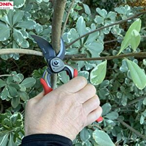 Corona BP 7200 Forged Pro Cut Bypass Hand Pruner, 1-Inch, Red