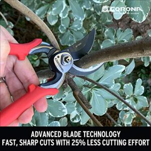 Corona BP 7200 Forged Pro Cut Bypass Hand Pruner, 1-Inch, Red