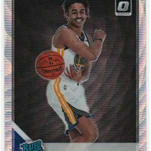 2019 Panini Donruss Optic Jordan Poole Silver Prizm Refractor Rated Rookie Card