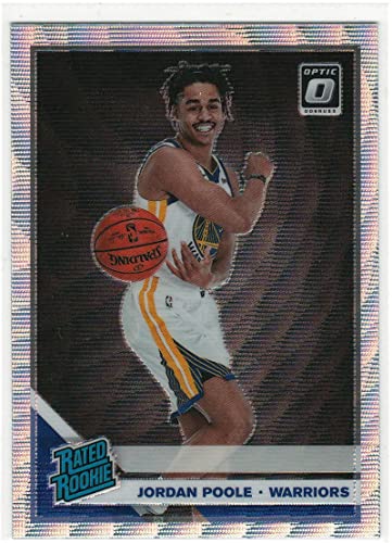 2019 Panini Donruss Optic Jordan Poole Silver Prizm Refractor Rated Rookie Card