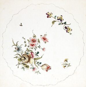 an original design for a porcelain plate