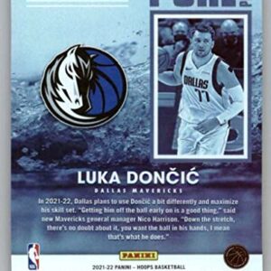 2021-22 Panini Hoops Pure Players #9 Luka Doncic Dallas Mavericks NBA Basketball Trading Card