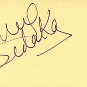 Neil Sedaka Singer Musician Pop Music 1977 Waldorf Signed Index Card JSA COA