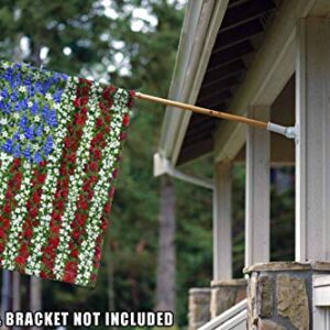 Toland Home Garden 109592 Field Of Glory Patriotic Flag 28x40 Inch Double Sided Patriotic Garden Flag for Outdoor House Flower Flag Yard Decoration