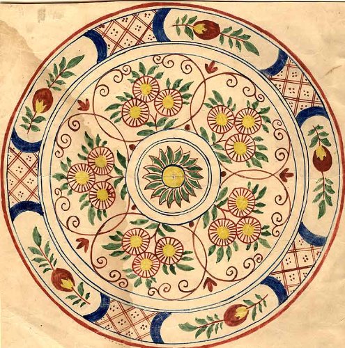 An original design for a porcelain plate