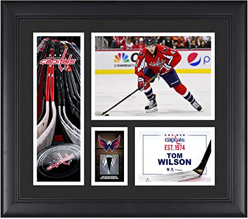 Tom Wilson Washington Capitals Framed 15" x 17" Player Collage with a Piece of Game-Used Puck - NHL Player Plaques and Collages