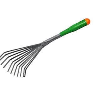 Hand Rake Garden Tool - Small Flower Bed Rake I Garden Hand Rake Perfect Size I Hand Rakes for Picking up Leaves I Comfortable Rake with Hands Gloves I Strong Hand Rakes I The Rake Hands for Gardening