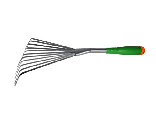 Hand Rake Garden Tool - Small Flower Bed Rake I Garden Hand Rake Perfect Size I Hand Rakes for Picking up Leaves I Comfortable Rake with Hands Gloves I Strong Hand Rakes I The Rake Hands for Gardening