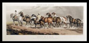 going to a fair [plate i hunters and hacks]; going to a fair [plate ii cart horses]