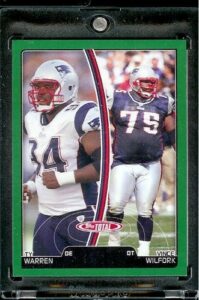 2007 topps total football card #401 vince wilfork