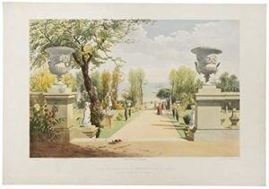 view in the gardens at westfield house, (isle of wight.) the seat of sir agustus (sic) clifford bart