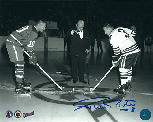 Autographed Pierre Pilote 8x10 Chicago Blackhawks Photo