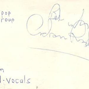 Graham Russell Vocals Air Supply Band Pop Music Signed Index Card JSA COA