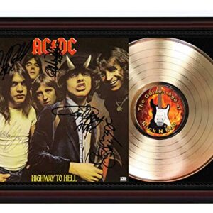 ACDC Highway To Hell Cherrywood Framed LP Record Signature Display M4