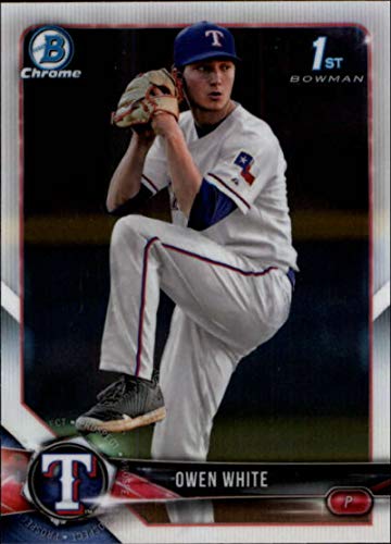 2018 Bowman Draft Chrome Baseball #BDC-159 Owen White Texas Rangers Official MLB Trading Card produced by Topps Company