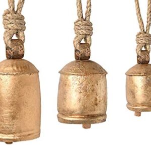 Set of 3 Hanging Harmony Bells Garden Rustic Relaxing Tranquil Wind Chimes