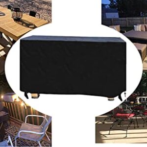 YWWQYBYQ Outdoor Coffee Table Cover,48"(L) x 24"(W) x 28"(H),Outdoor Lawn Waterproof Garden Furniture Cover,Durable Windproof, Fits Rectangle Patio Table