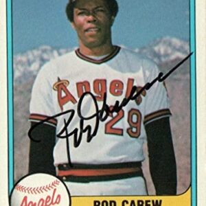 Rod Carew Baseball Autographed Signed Card with JSA COA