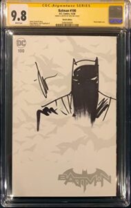 jock cgc 9.8 ss signed original sketch batman 100 comic book joker harley quinn cbcs