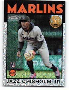 2021 topps update chrome silver packs mojo #86c-29 jazz chisholm jr. rc – rookie card miami marlins baseball nm-mt