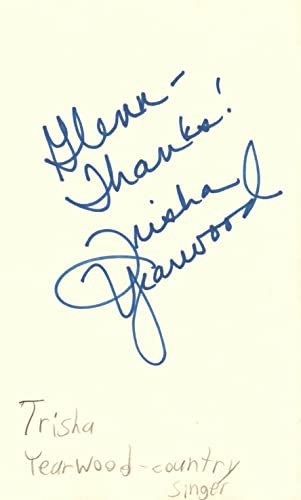 Trisha Yearwood Singer Musician Country Music Signed Index Card JSA COA