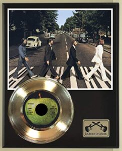 beatles come together record display wood plaque